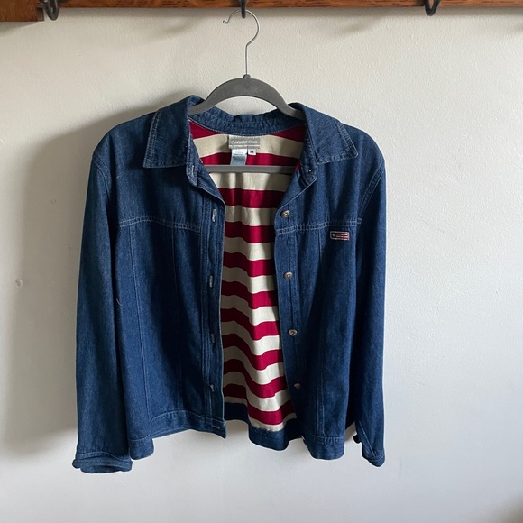 Coldwater Creek | Jackets & Coats | American Flag Jean Jacket | Poshmark